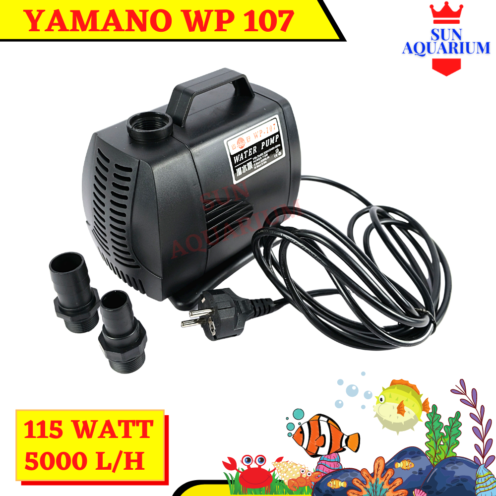 Pompa Air Kolam Ikan Hidroponik Yamano WP 107 Water Pump Kolam Aquarium ...