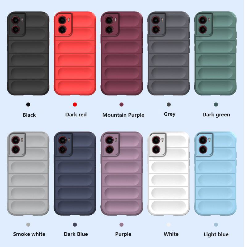 Biruiqu For Motorola Moto G05 Illusionary Shield Silicone Soft Shell ...