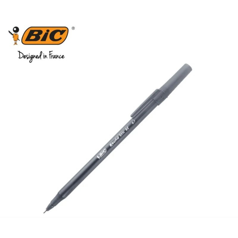3in 1 pack BIC Round stick EZ 0.7 3 Black or Black Blue Red BIC Round ...