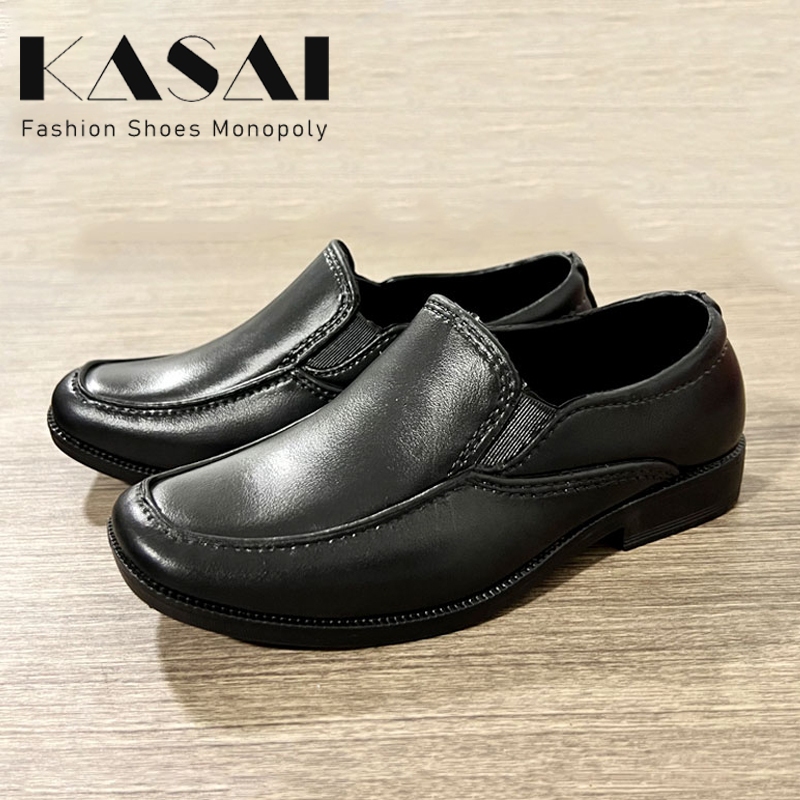 KASAI Shuta black shoes for kids rubber boys shoes school show uniform ...