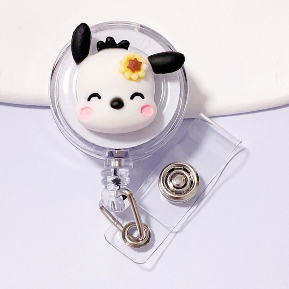 Student Use Cinnamoroll ID Card Holder Pompompurin Melody Retractable ...