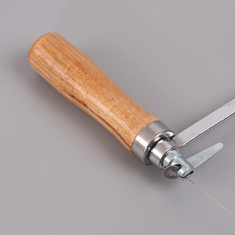 Bathroom accessories Wooden Stainless Steel String Cutter Saw With 2 ...