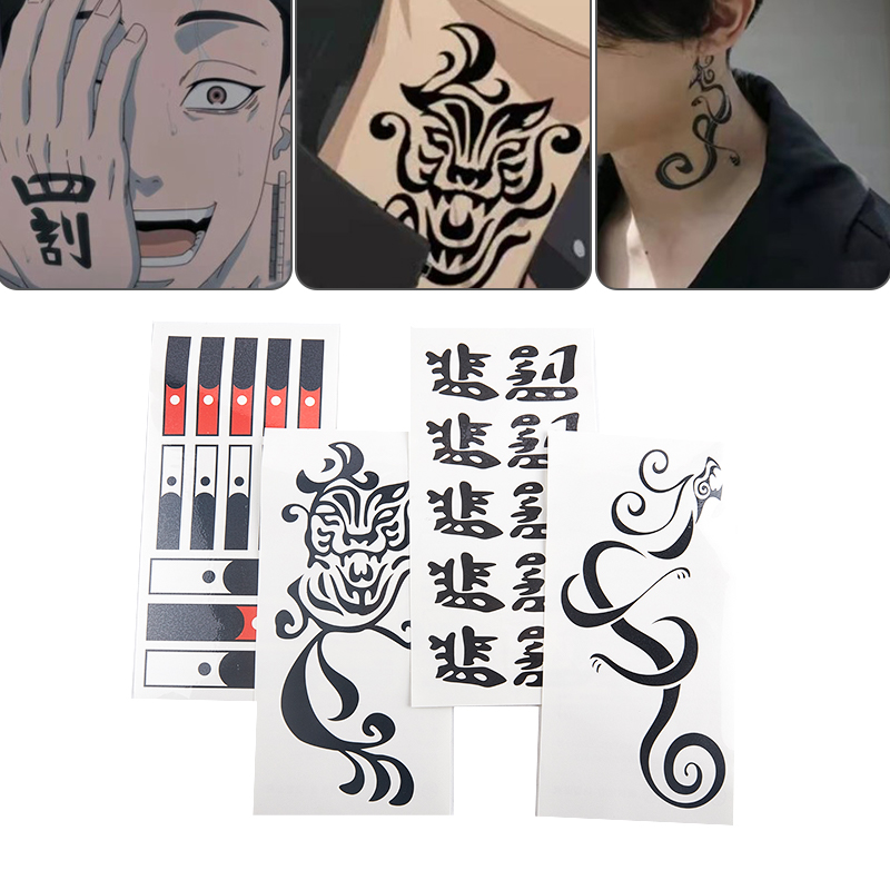 Anime Tokyo Revengers Tattoo Cosplay Sticker Waterproof Temporary ...