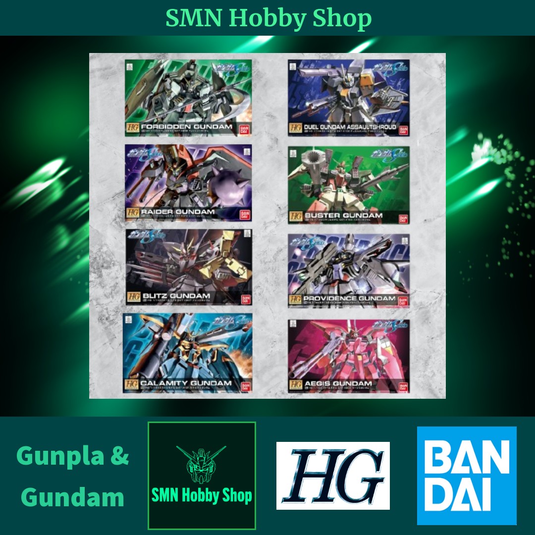 HG 1/144 CE Forbidden Duel Raider Buster Blitz Providence Calamity ...