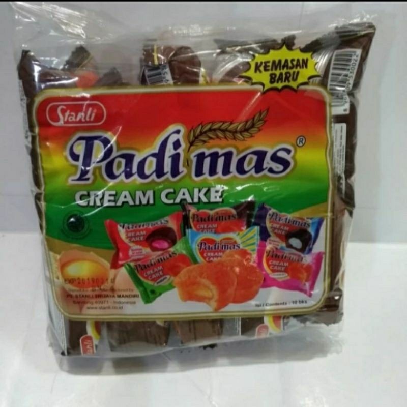 PADIMAS - BOLU PADIMAS CREAM 10gram (1 PACK ISI 10 PCS) Kue bolu ...