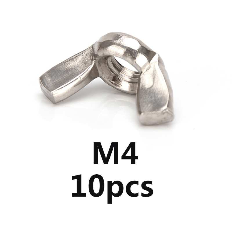 304 Stainless Steel Wing Nuts Butterfly Nut to Fit Bolts & Screws M3 M4 ...