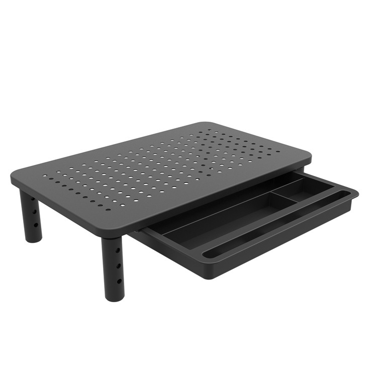 Monitor Stand 3 Height Adjustable Monitor Stand Ergonomic Metal Monitor ...