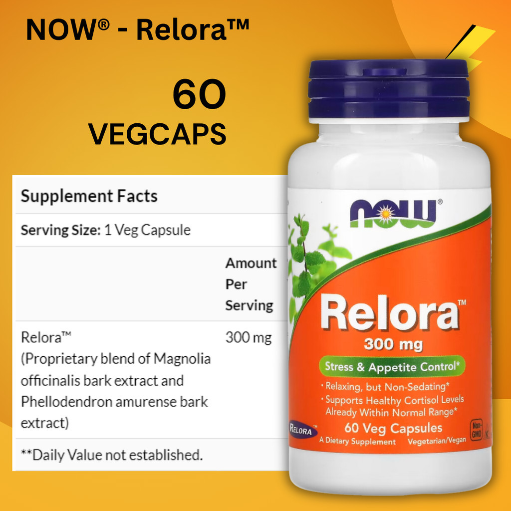NEW LOT Exp.1226 NOW Foods Relora 300 mg 60-120 แคปซูลผัก - Sale ...