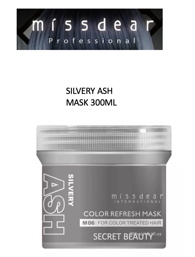 MISSDEAR HAIR COLOR REFRESH MASK 300ML (SILVERY ASH) | Lazada Singapore