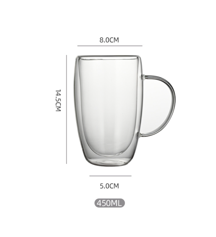 [SG Stock] Double Walled Cup 双层玻璃杯 Insulated Drinking Glass Cup Coffee Tea 80ML/150ML/250ML ...