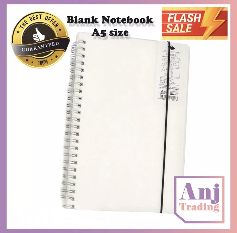 Blank Bullet Journal Spiral Notebook A5 size With Rope PERSONALIZE ...