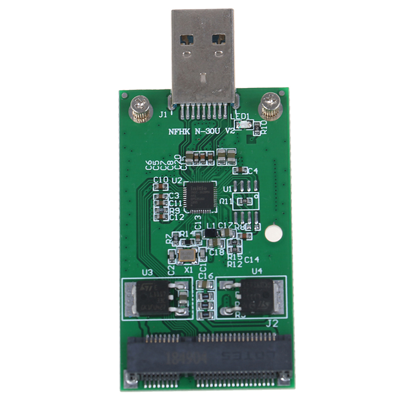 1Pc Mini USB 3.0 to PCIE mSATA External SSD PCBA Conveter Adapter Card ...