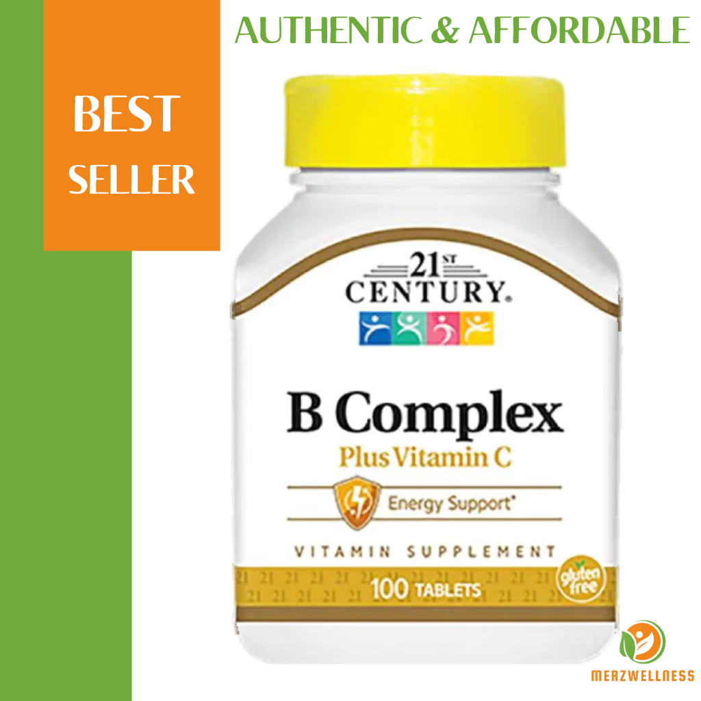 21st Century Vitamin B Complex With Vitamin C 100 Tablets Expiry 0325 8511