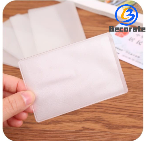 BECORATE 1PC Transparent Bank Credit Card ID Card Environmental ...