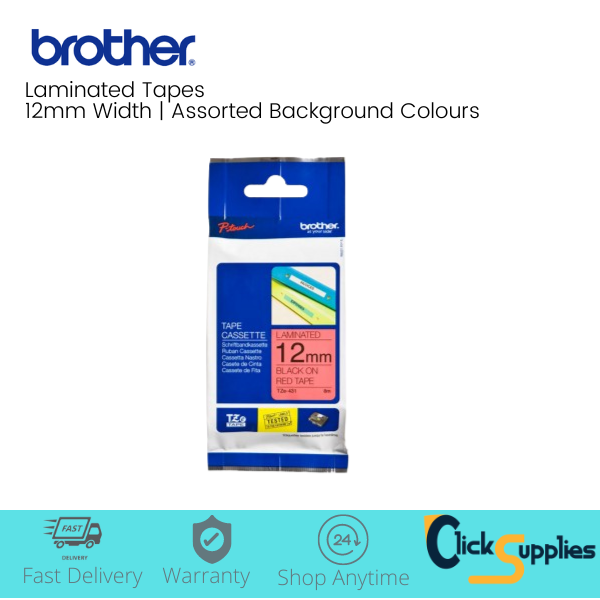 Brother Label Tape 12mm width Standard Laminated Tape for P-Touch ...
