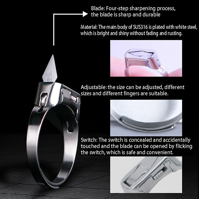 Stainless steel fashion jewelry anti-wolf self-defense ring for men and ...