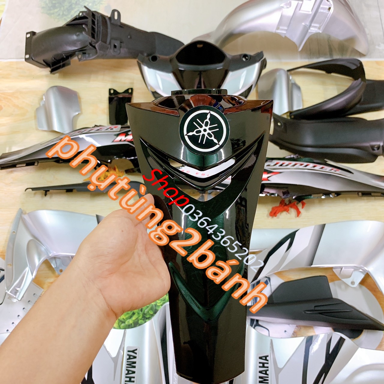Bộ Dàn áo - vỏ nhựa xe jupiter gravita / jupiter MX màu BẠC ( Tặng Tem ...