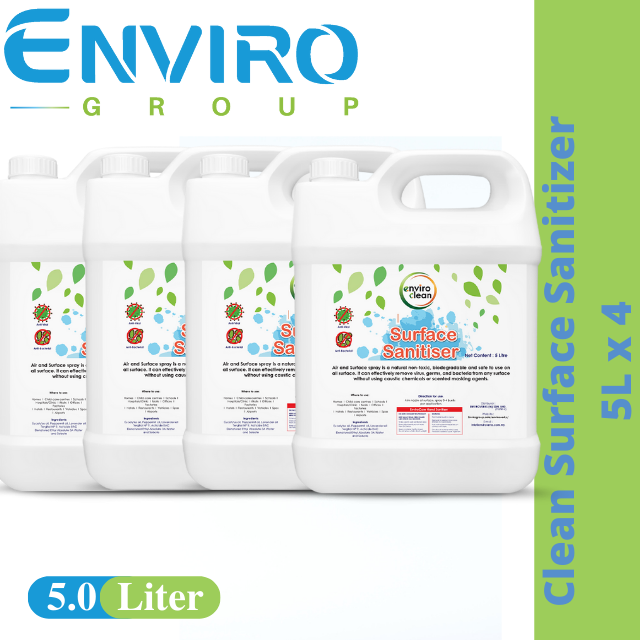 ENVIRO Clean Surface Disinfectant (5L) x 4 | Lazada