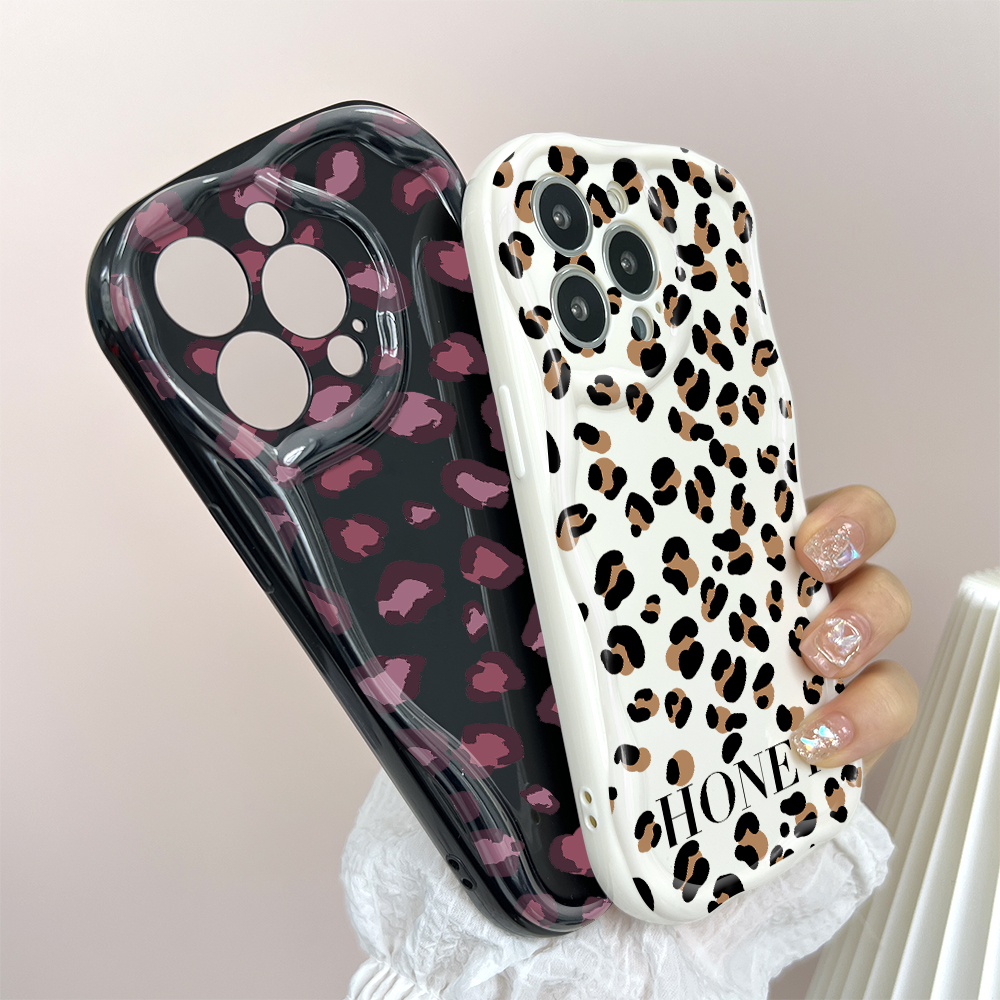 Jizetin for Xiaomi Poco X6 Pro 5G Back Cover Leopard Print Cream Wavy ...