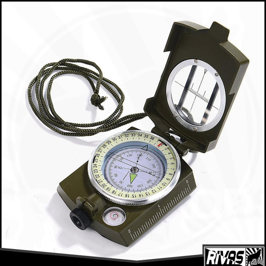 Multifunctional Tactical Compass Impact Resistant and Waterproof Metal ...