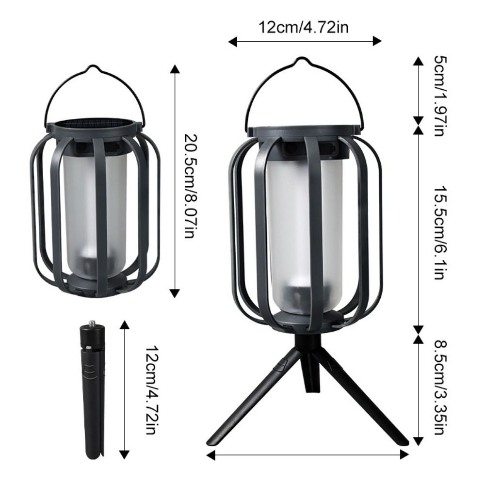 Decorative Lantern With Tripod Solar Lanterns UBS Charging 4 Light ...