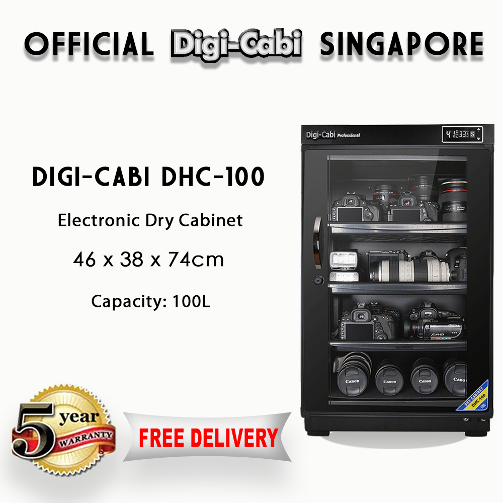 Digi-Cabi DHC-100X 100L Electronic Dry Cabinet 5 Years Warranty ...
