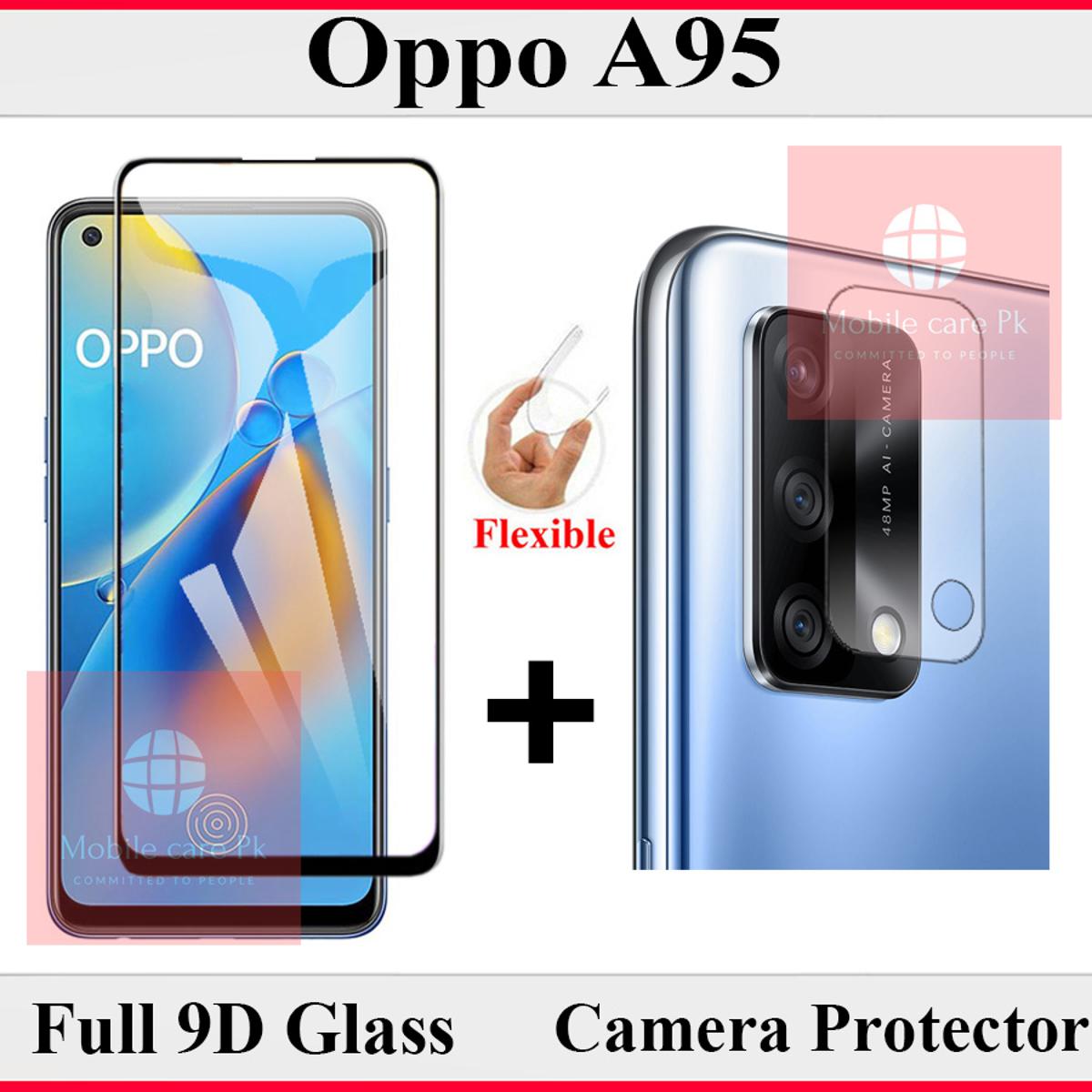 Oppo A95 Glass Protector 5D|10D|11D|21D|9D Glass Full Coverage + Back ...