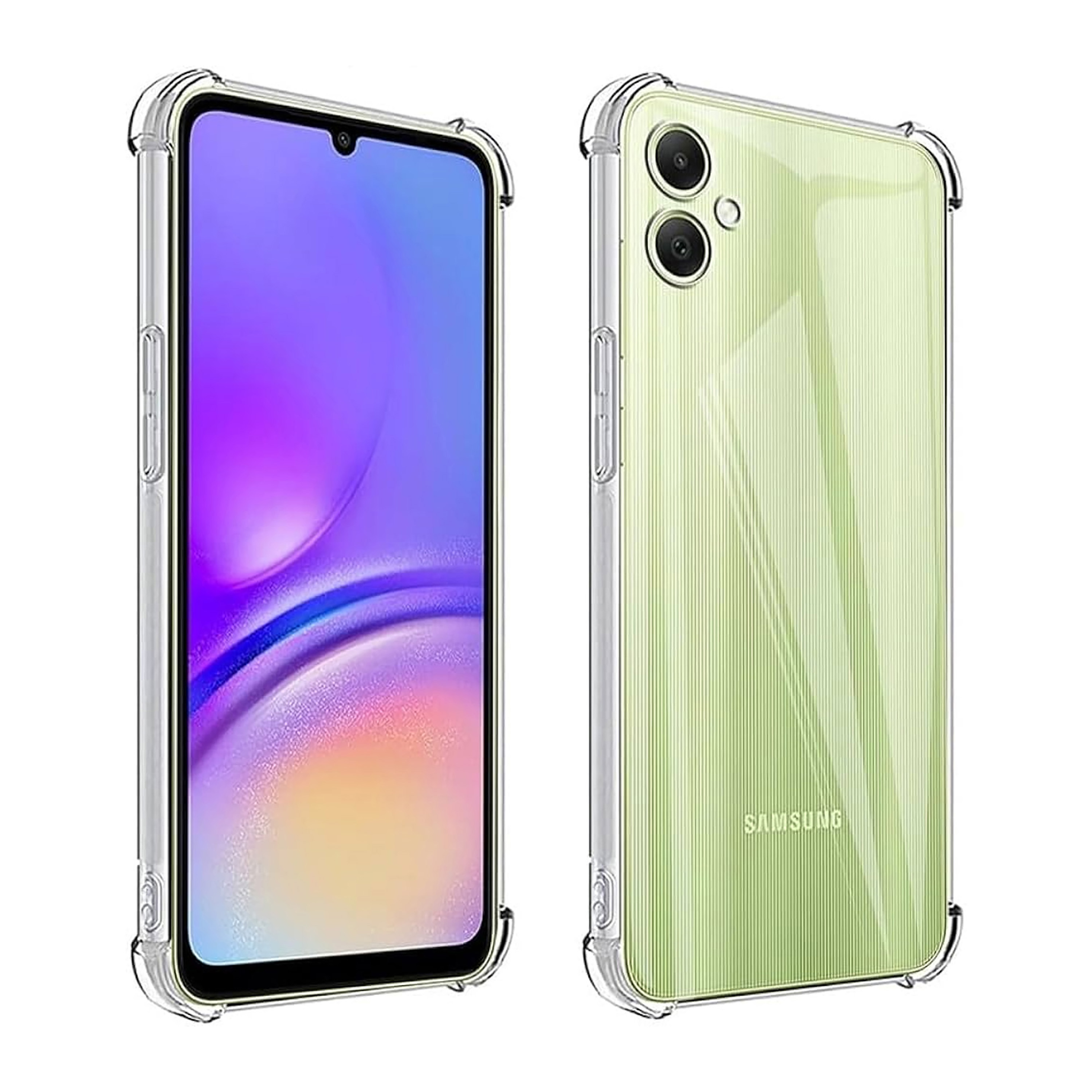 Samsung A06 Unique Back Cover Transparent Extra Bumper Anti Shock Soft ...