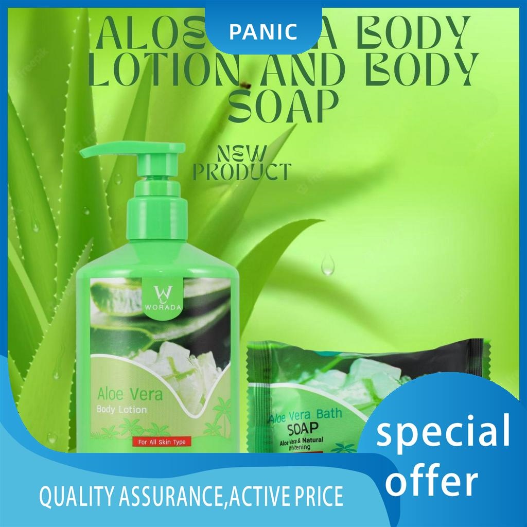 WORADA Whitens Lotion 300ML Bath Soap 65g Scar Remover Moisturizing ...