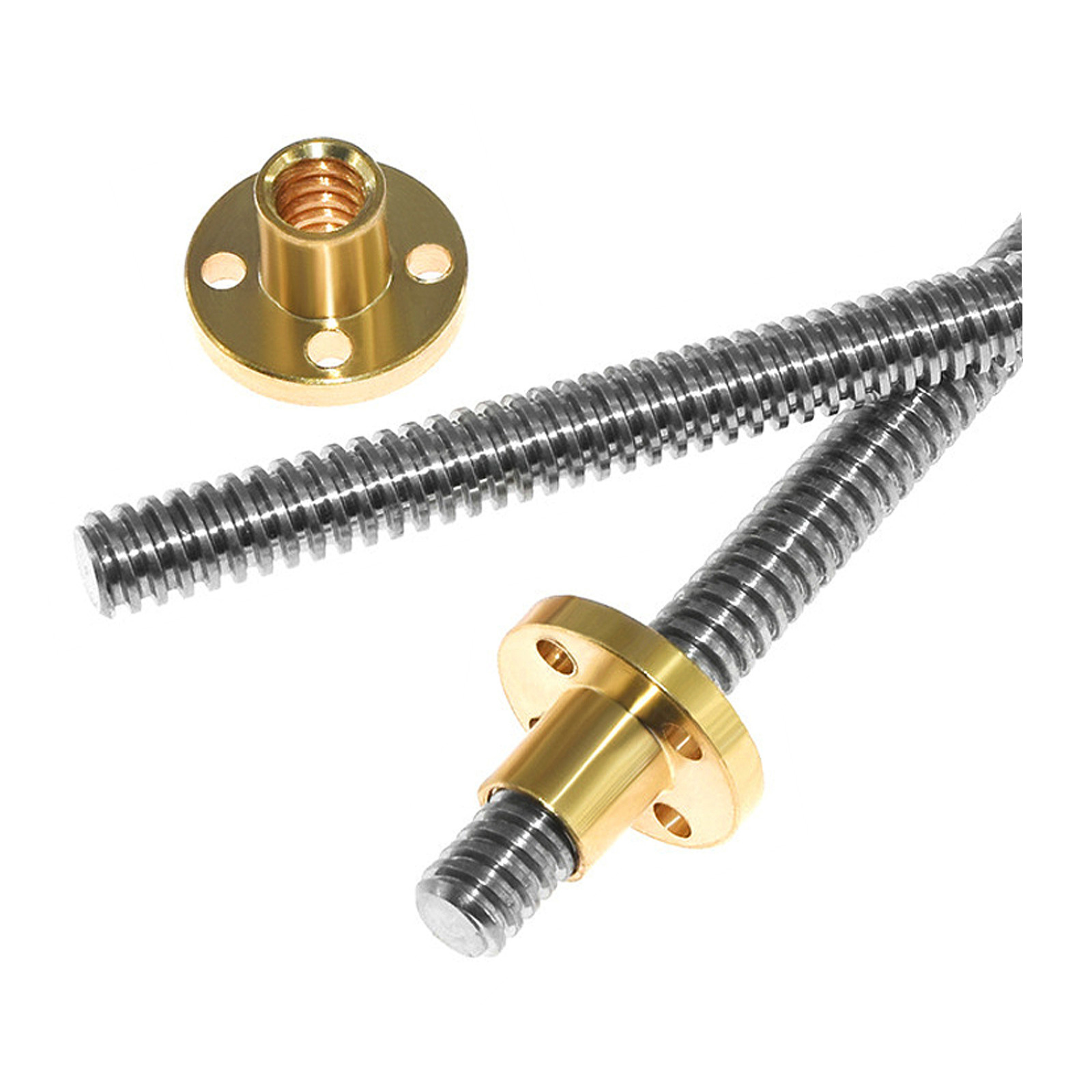 T8 Lead Screw Trapezoidal Rod Lead Cnc 3d Printer 1/2/4/8/10/12/14mm ...