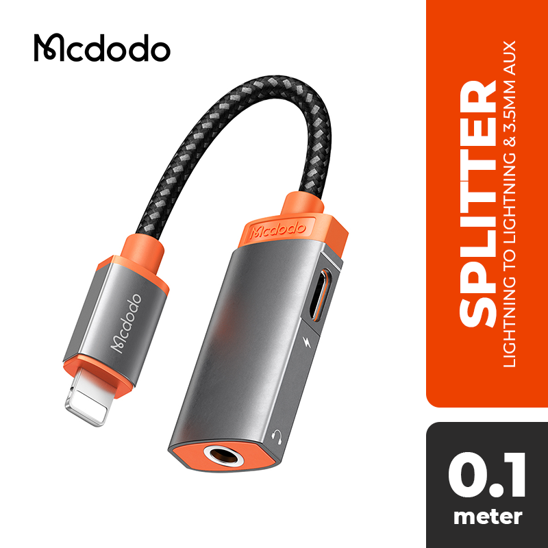 Mcdodo CA-6710 Splitter with 3.5mm AUX Jack Port for iPh Cable | Lazada PH