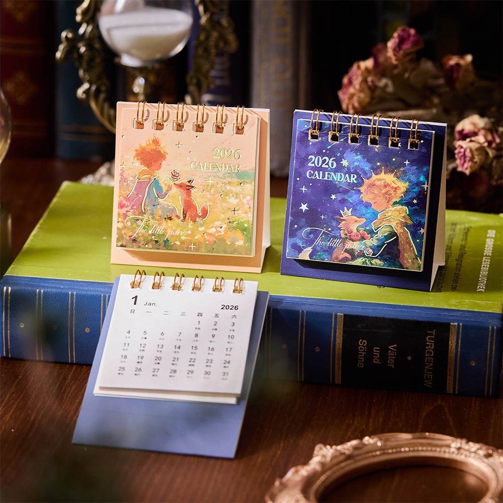 Creative Little Prince 2026 Desk Calendar Portable Desktop Decoration ...