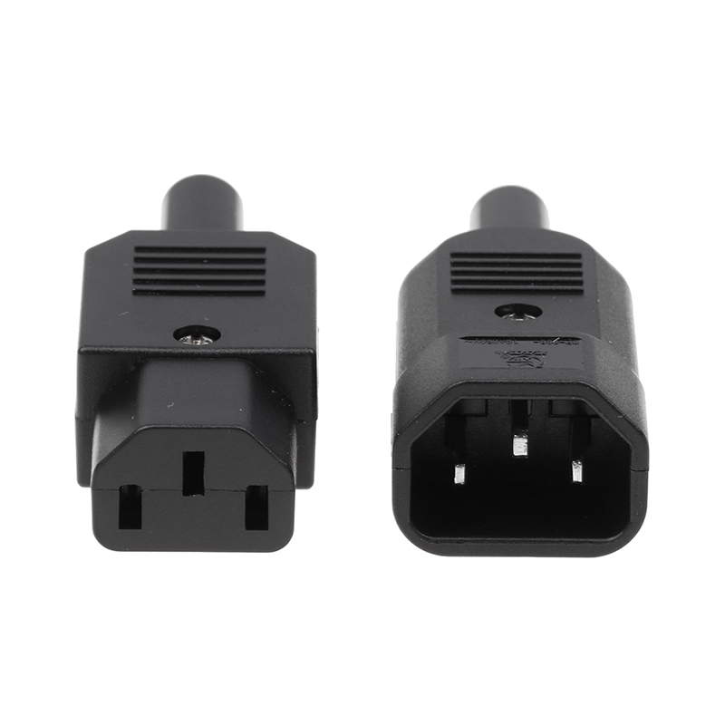 1Pc 16A 250V Straight Cable Plug Connector C13 C14 Female Male Plug ...