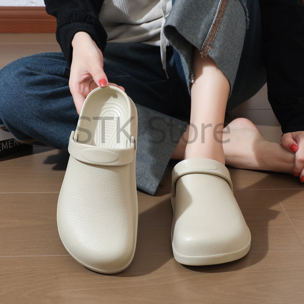 ST9051 SHUTA Crocs Style Fashion Men's and Women Half Shoes GOOD ...