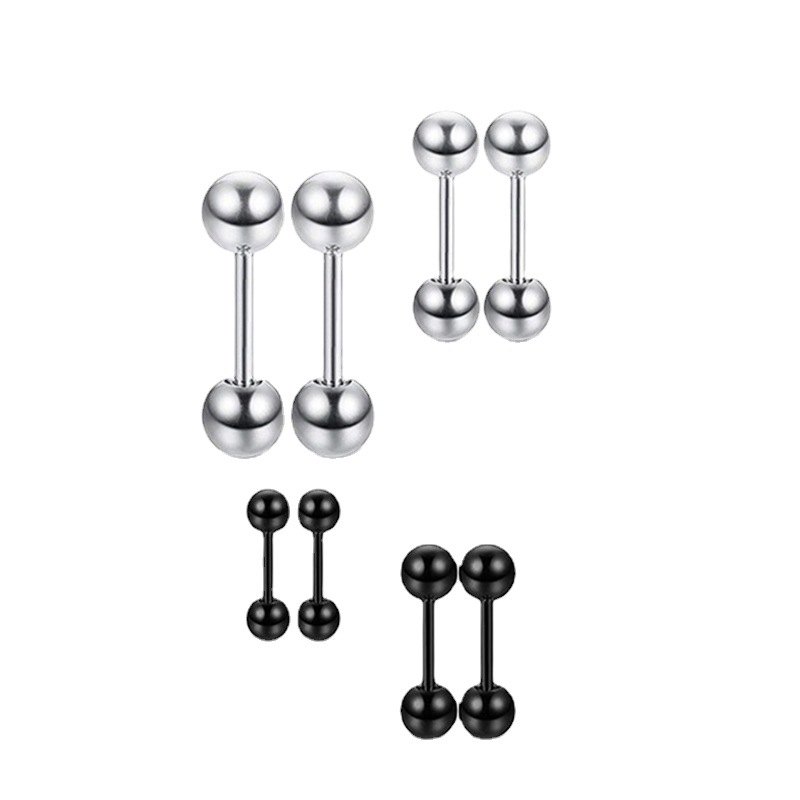【Quality certifications】Simple Thread Screw Dumbbell Ball Cartilage Ear ...