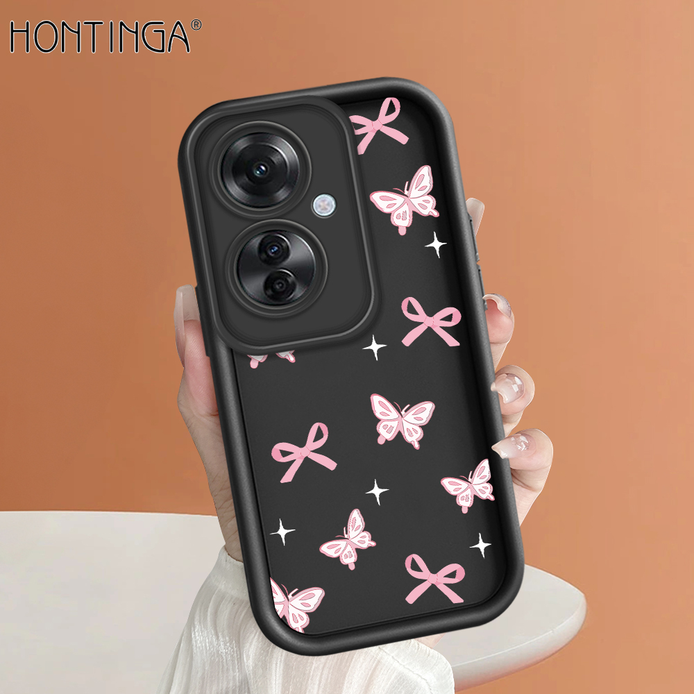 Hontinga for OPPO Reno11 F 5G F25 Pro Back Cover Butterfly Pattern Case ...