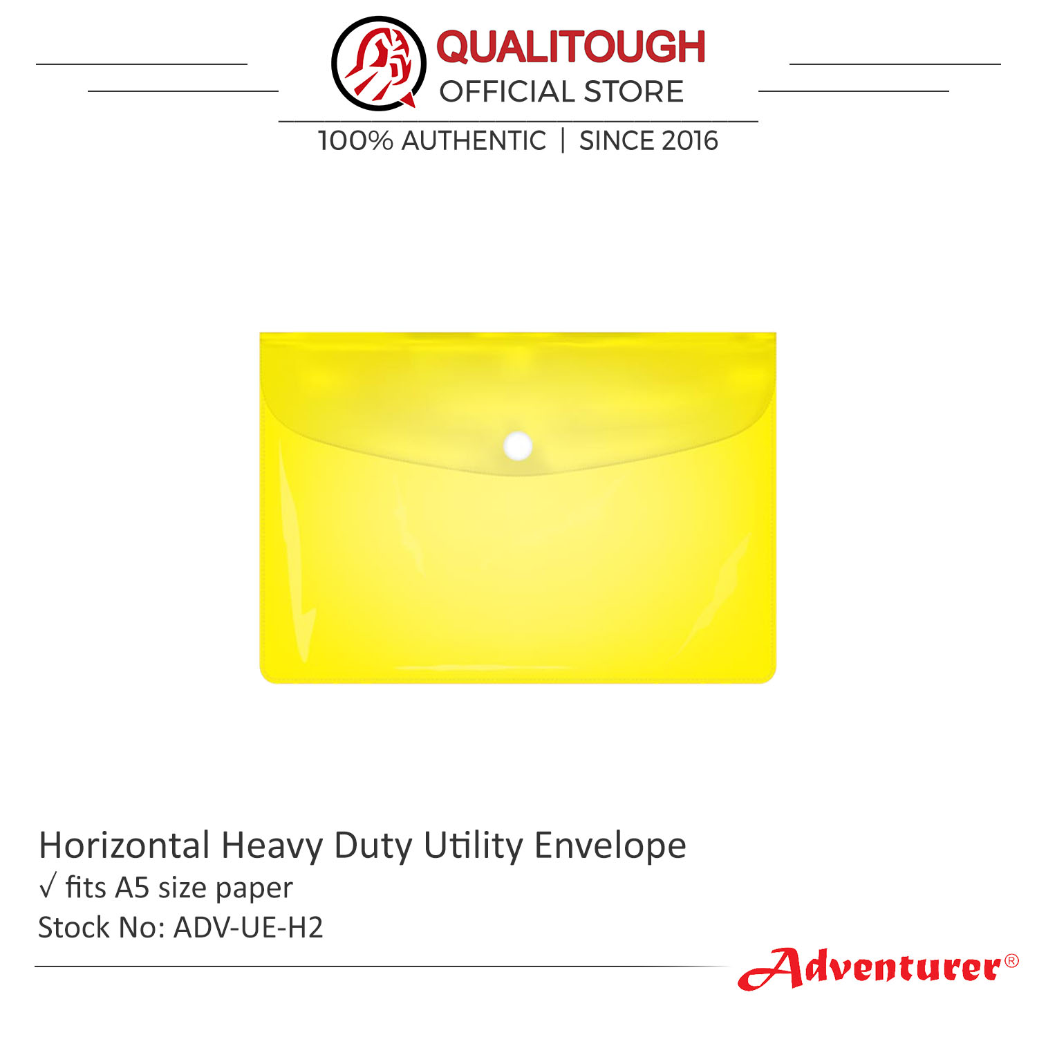 Adventurer Horizontal Heavy Duty Utility Envelope plastic envelope no ...