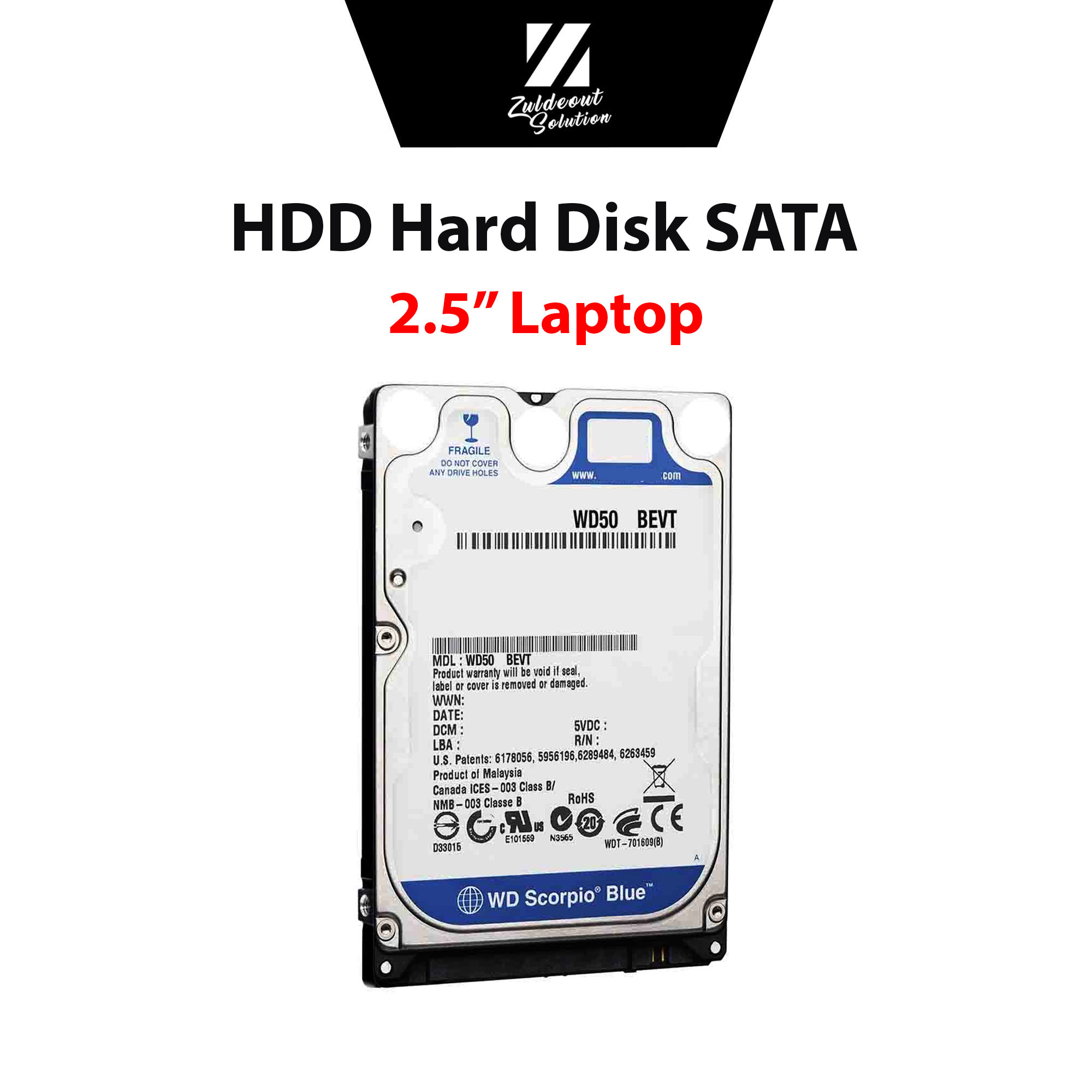 2.5" | 3.5" HDD Hard Disk SATA Laptop Desktop PC (250GB/500GB/1TB) | Lazada