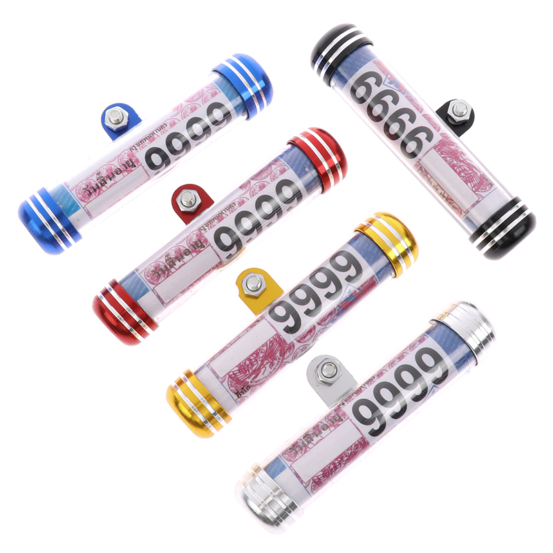 1pc Motorcycle Motorbike Tube Tax Disc Cylindrical Holder Frame License ...