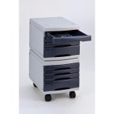 A4 Mobile Drawer Organiser Station W/O Lock with 8 Drawers, Document ...