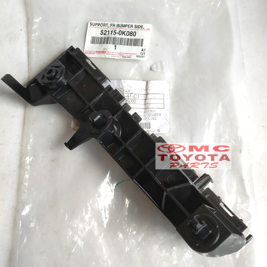 Support Bracket Breket Bumper Depan Kanan Toyota Fortuner 52115-0K080 ...