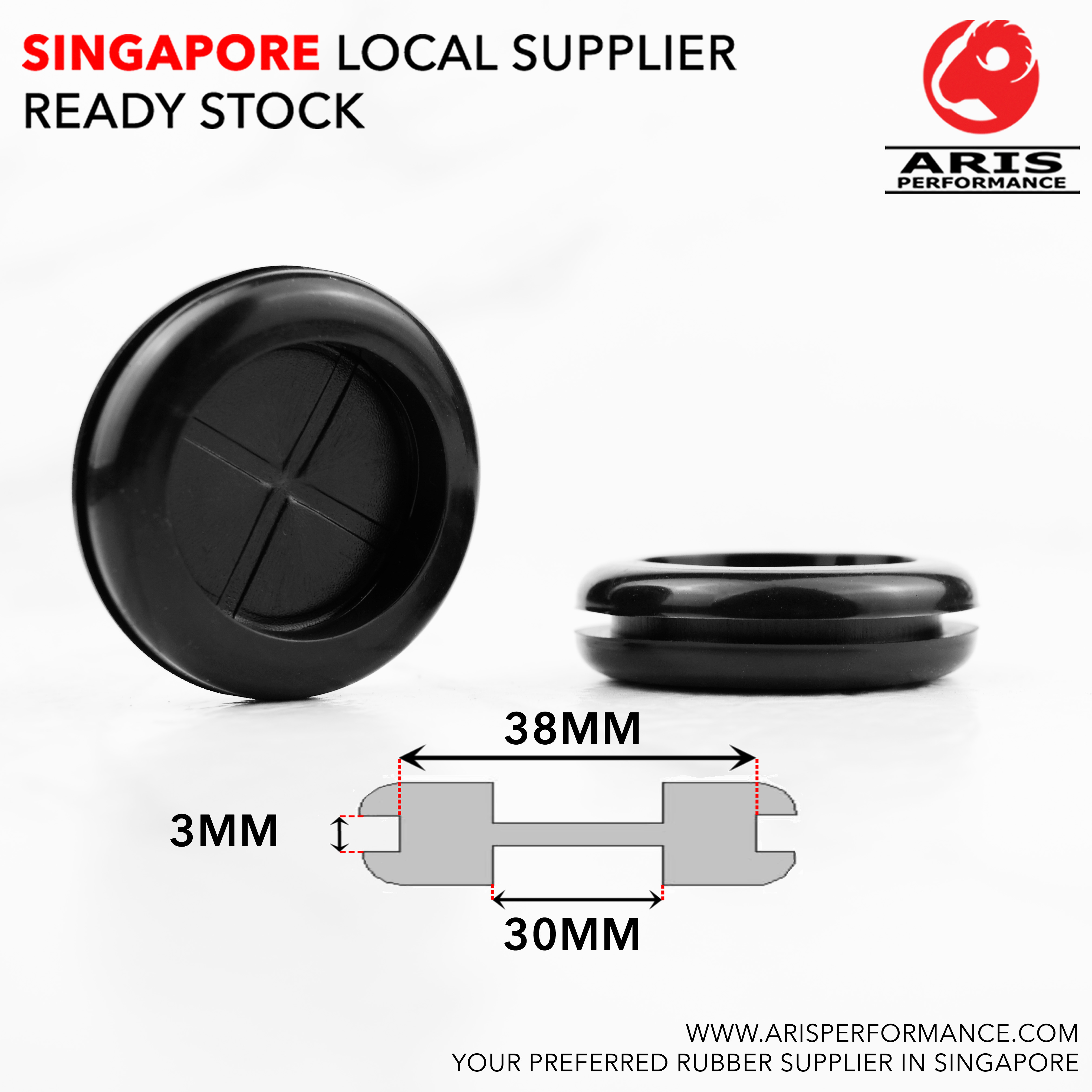 Small Rubber Hole Cover For Wire Cable Bush Blind Grommet, 5 Pieces Per ...