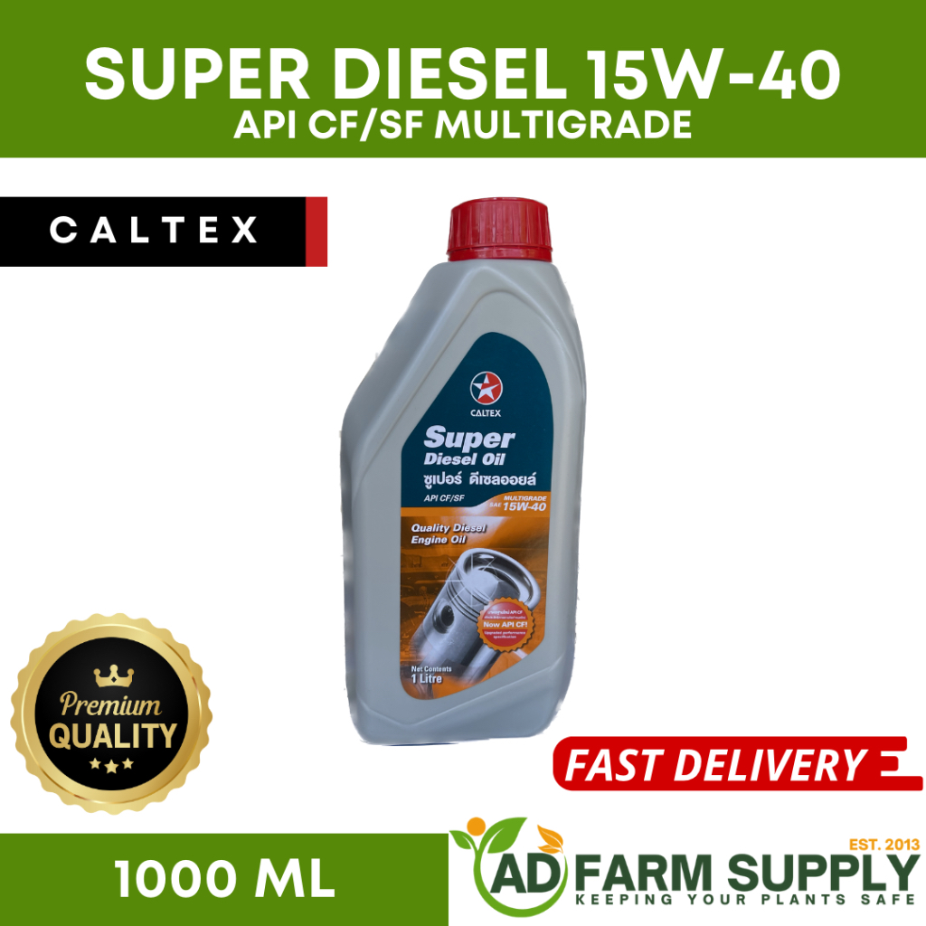 Caltex Super Diesel Oil 15W-40 l Heavy-Duty Engine Oil Multigrade 15W ...