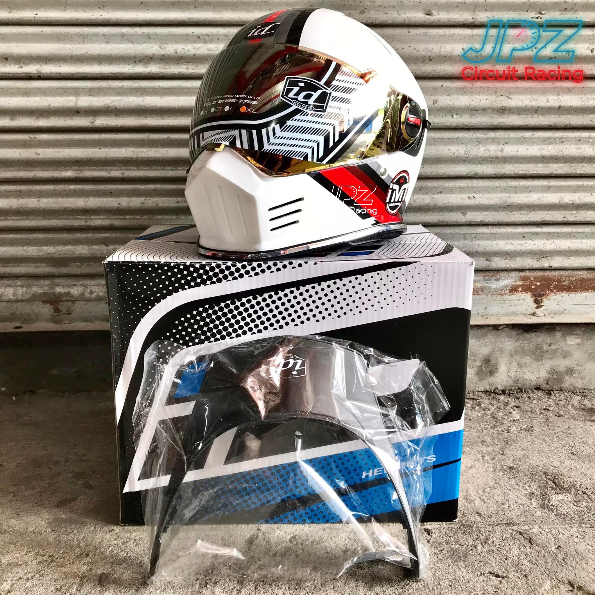 ID IMMORTAL HELMET w/ FREE VISOR M. SPORT WHITE | Lazada PH