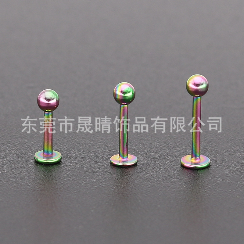 Lip Nail Titanium Steel Nose Nail Ear Bone Nail Tongue Nail Stainless ...