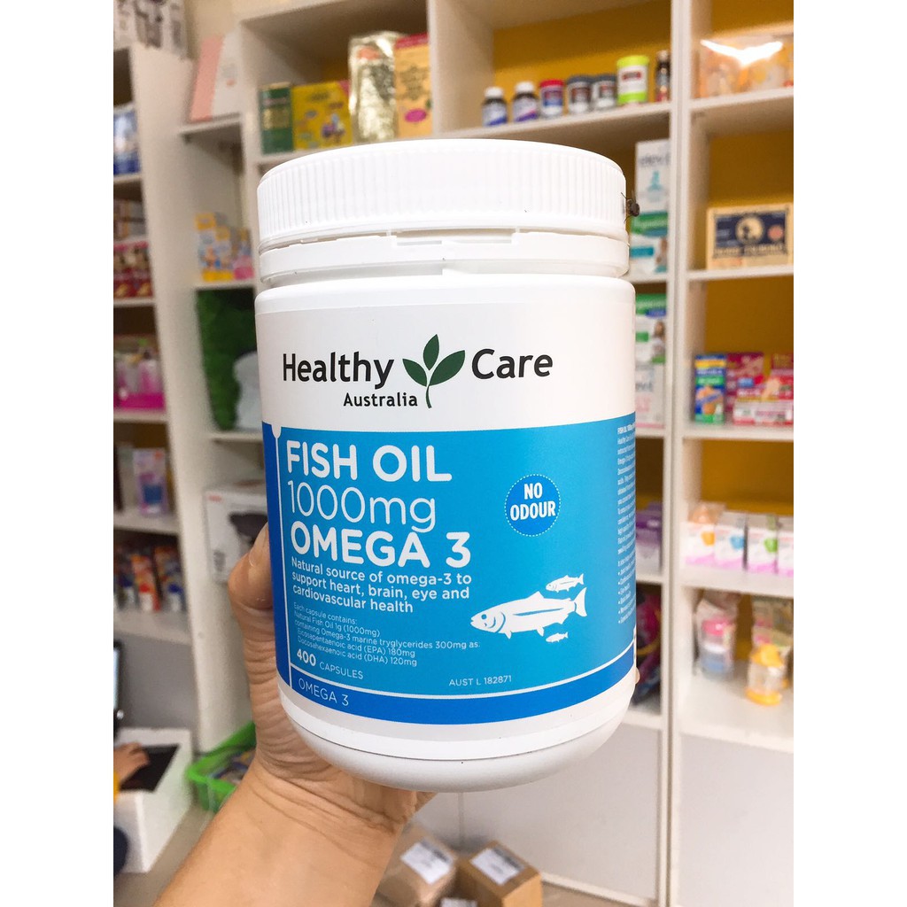 Dầu Cá Omega 3 Healthy Care Fish Oil 1000mg Của Úc - 400 viên - MixASale