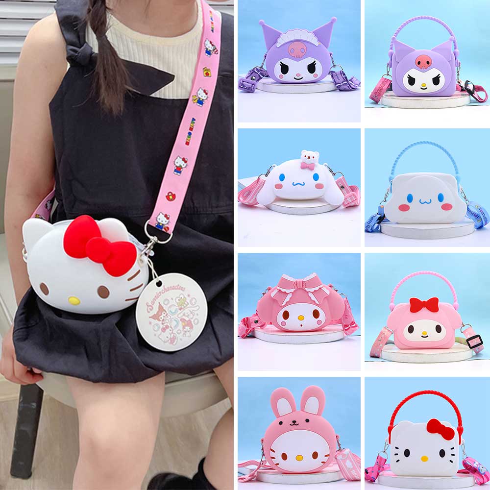 Sanrio Bag Kawaii Hello Kitty Crossbody Bag Cartoon Kuromi Melody ...
