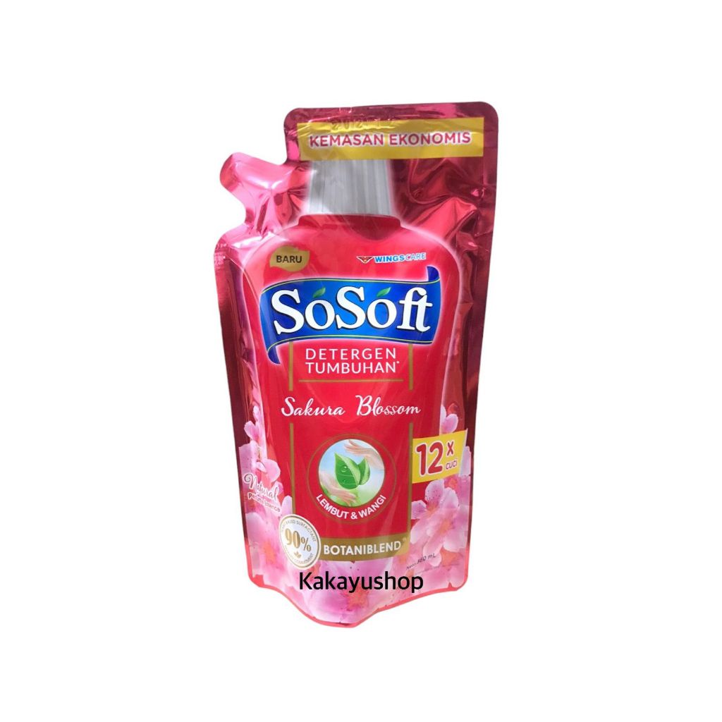 SO SOFT Deterjen Cair Tumbuhan Refill 360ml | Lazada Indonesia