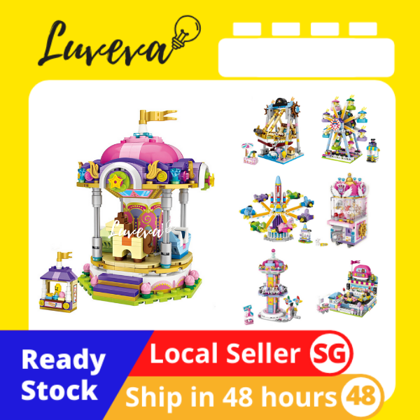 Luveva Loz Lego moc mini - Amusement Park Nanoblocks (Pirate ship ...