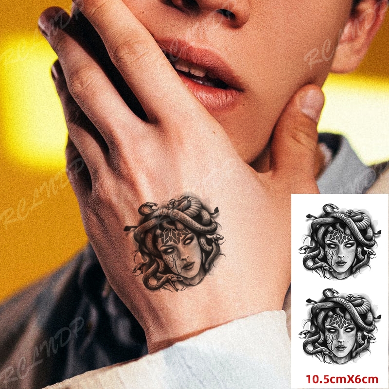 【Exclusive Discount】Waterproof Temporary Tattoo Sticker Medusa Hair y ...